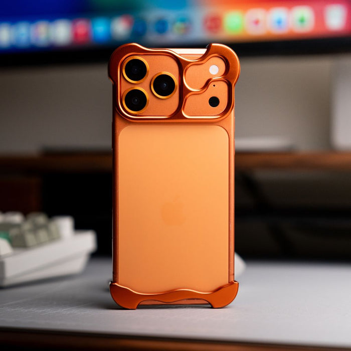 Minimal Metal Case for Apple iPhone, Slim, Lightweight, and Bumper Design