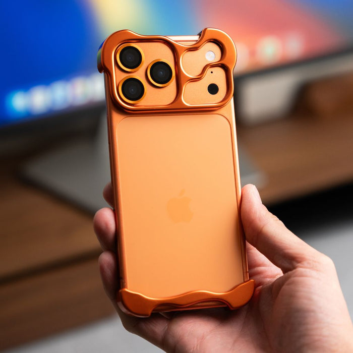 Minimal Metal Case for Apple iPhone, Slim, Lightweight, and Bumper Design