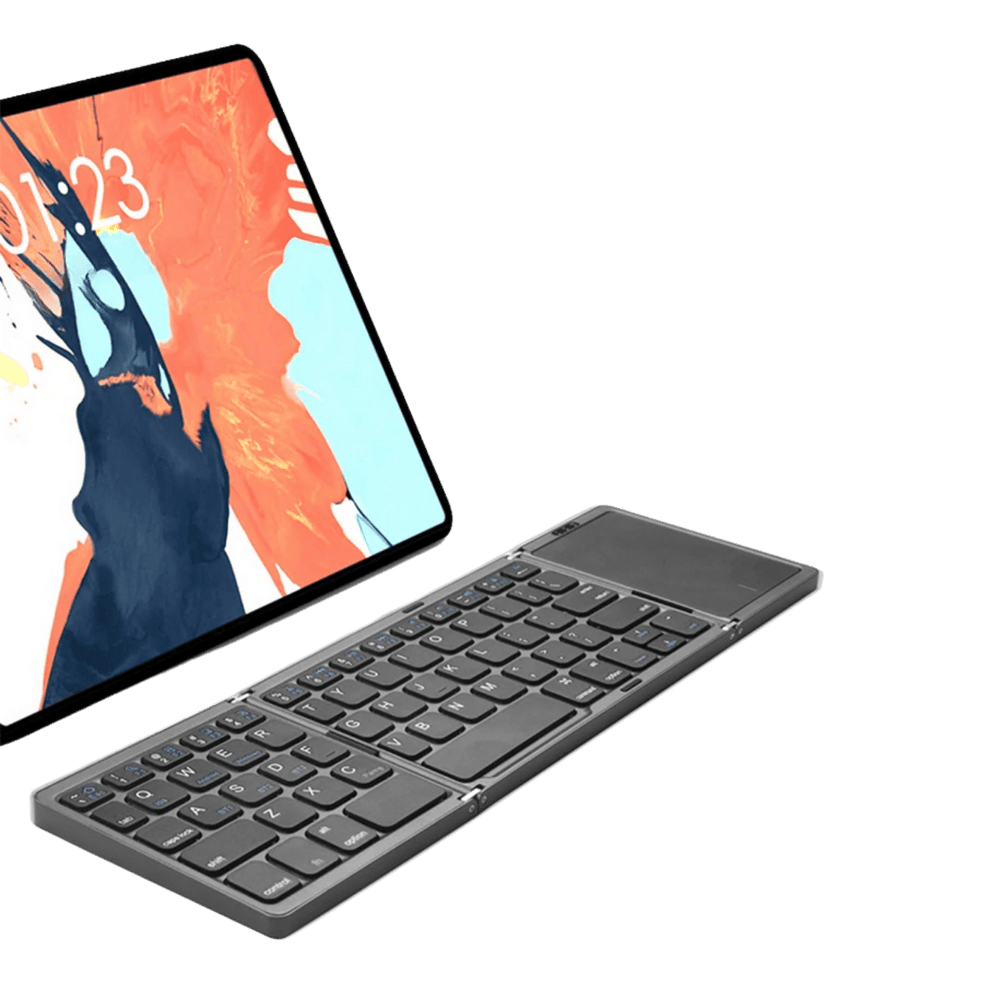 Mini Portable Folding Keyboard with Bluetooth for iPhone, iPad, Mac ...