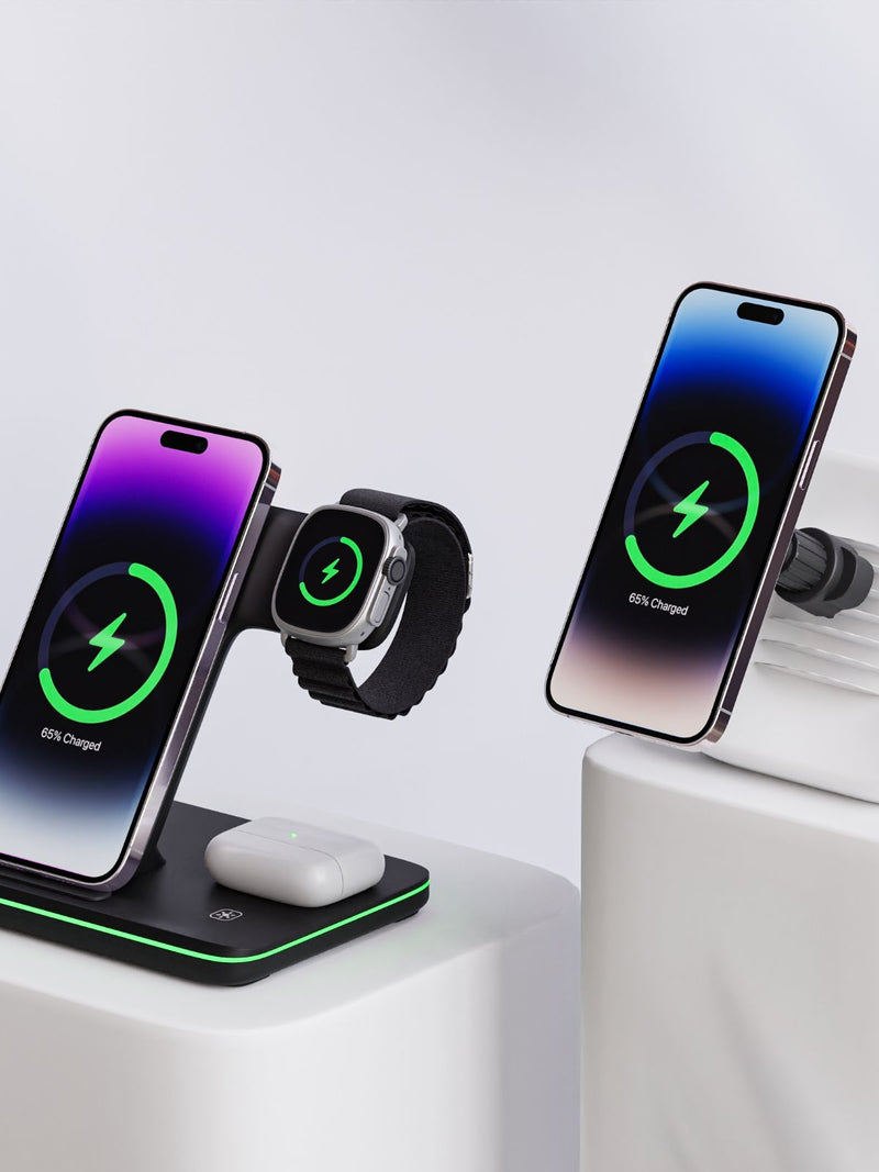 Evolved Chargers® | Offical Site | Best 3 in 1 Qi Wireless Charger