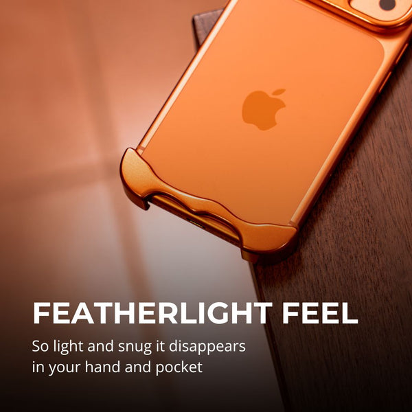 Minimal Metal Case for Apple iPhone, Slim, Lightweight, and Bumper Design