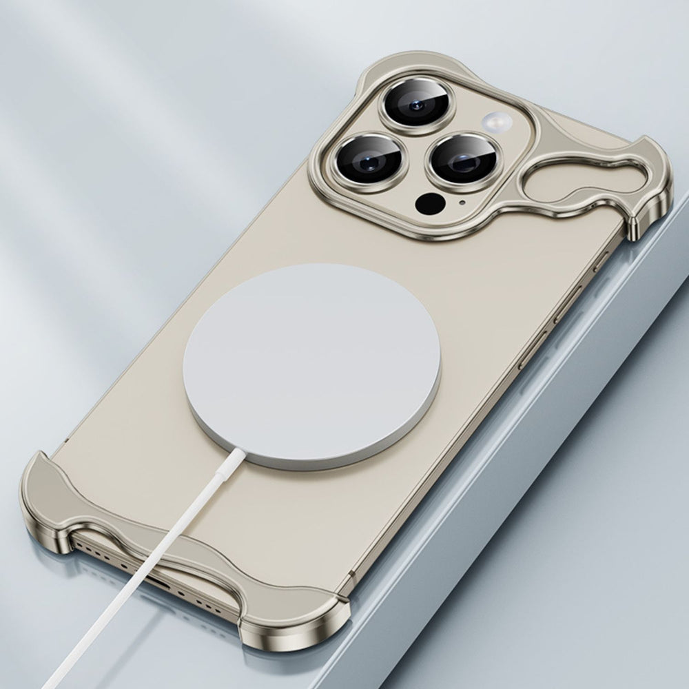 Minimal Metal Case for Apple iPhone, Slim, Lightweight, and Bumper Design
