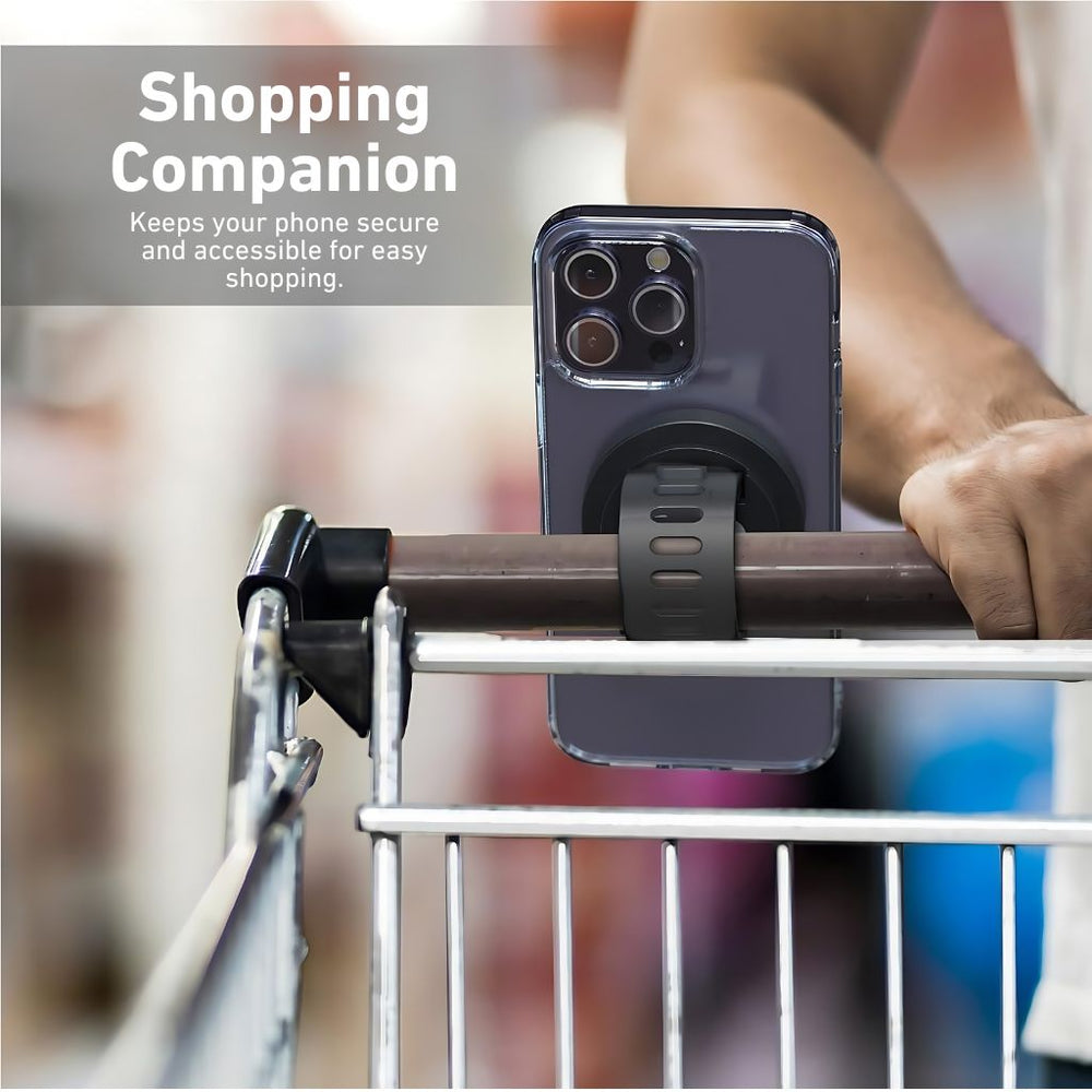 Magnetic Phone Mount for Gym, Bikes & Strollers – MagSafe Compatible