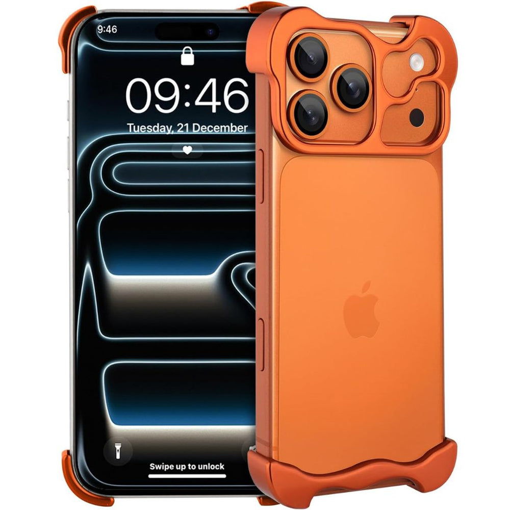 Minimal Metal Case for Apple iPhone, Slim, Lightweight, and Bumper Design