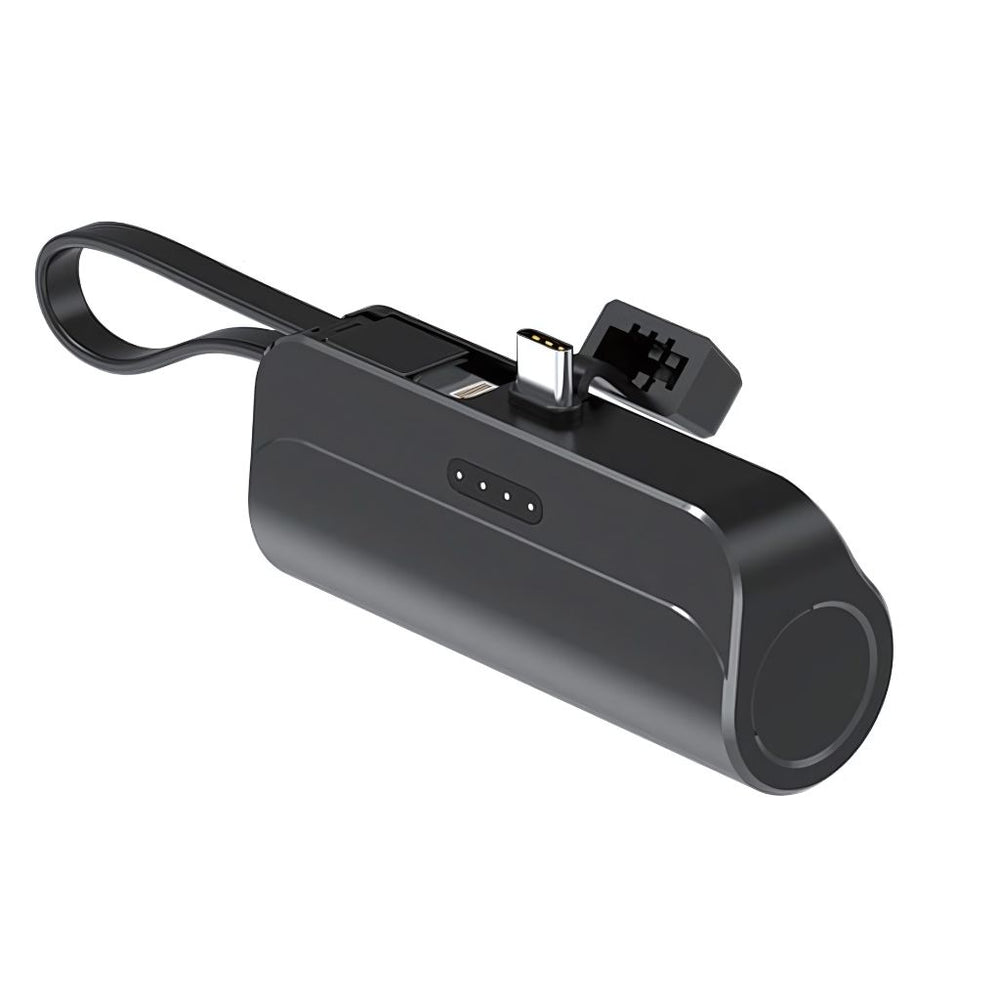 Mini Portable Charger | Compact Power Bank with Lightning & USB-C Ports