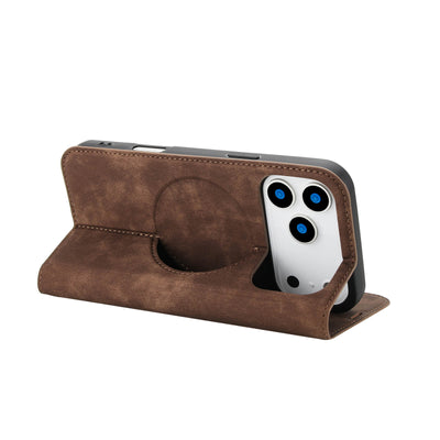 Leather Wallet MagSafe Folio Case | Flip Wallet Magnetic Protective Case