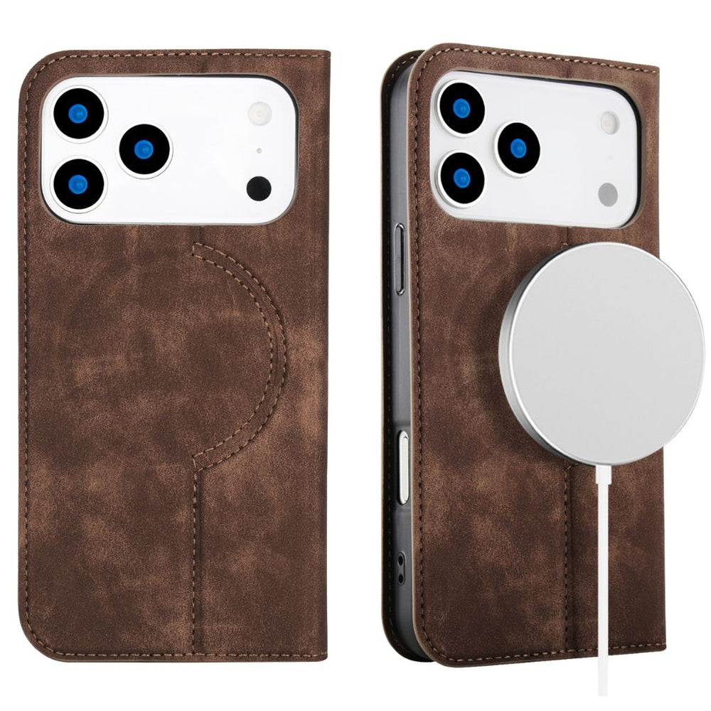 Leather Wallet MagSafe Folio Case | Flip Wallet Magnetic Protective Case