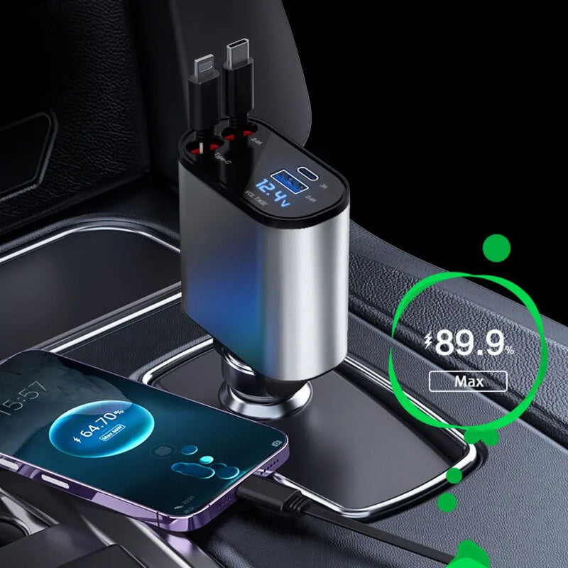 Retractable Fast Car Charger | Evolved Chargers
