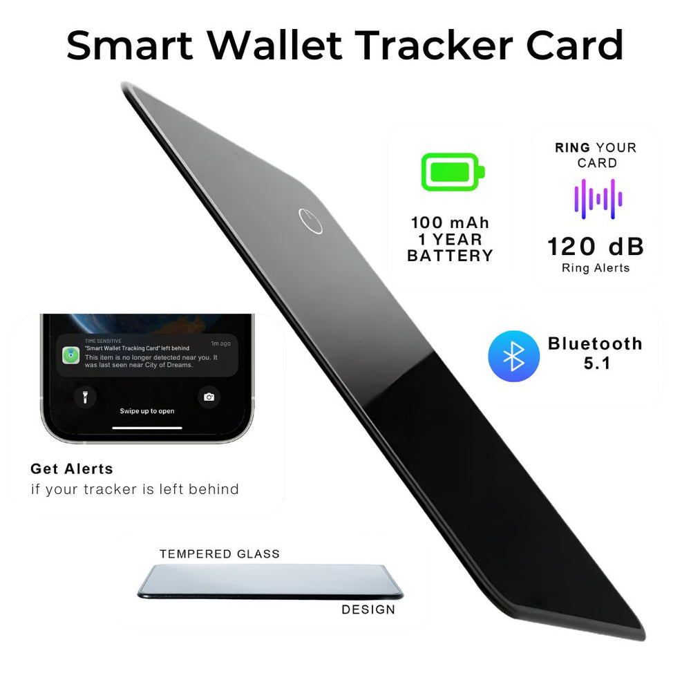 Air Tracking Card for Wallets - Bluetooth 5.1, Apple Find My, Anti-Lost ...